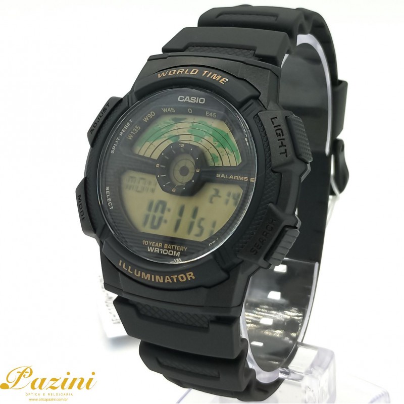 Relógio CASIO World Time AE-1100W-1BVDF